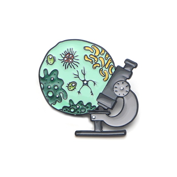 Jewelry | Biology Microscope Enamel Lapel Pin | Poshmark